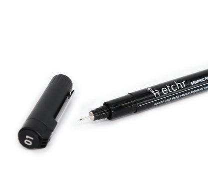 Etchr Black Graphic Pen Collection | Set of 16 – Etchr Lab